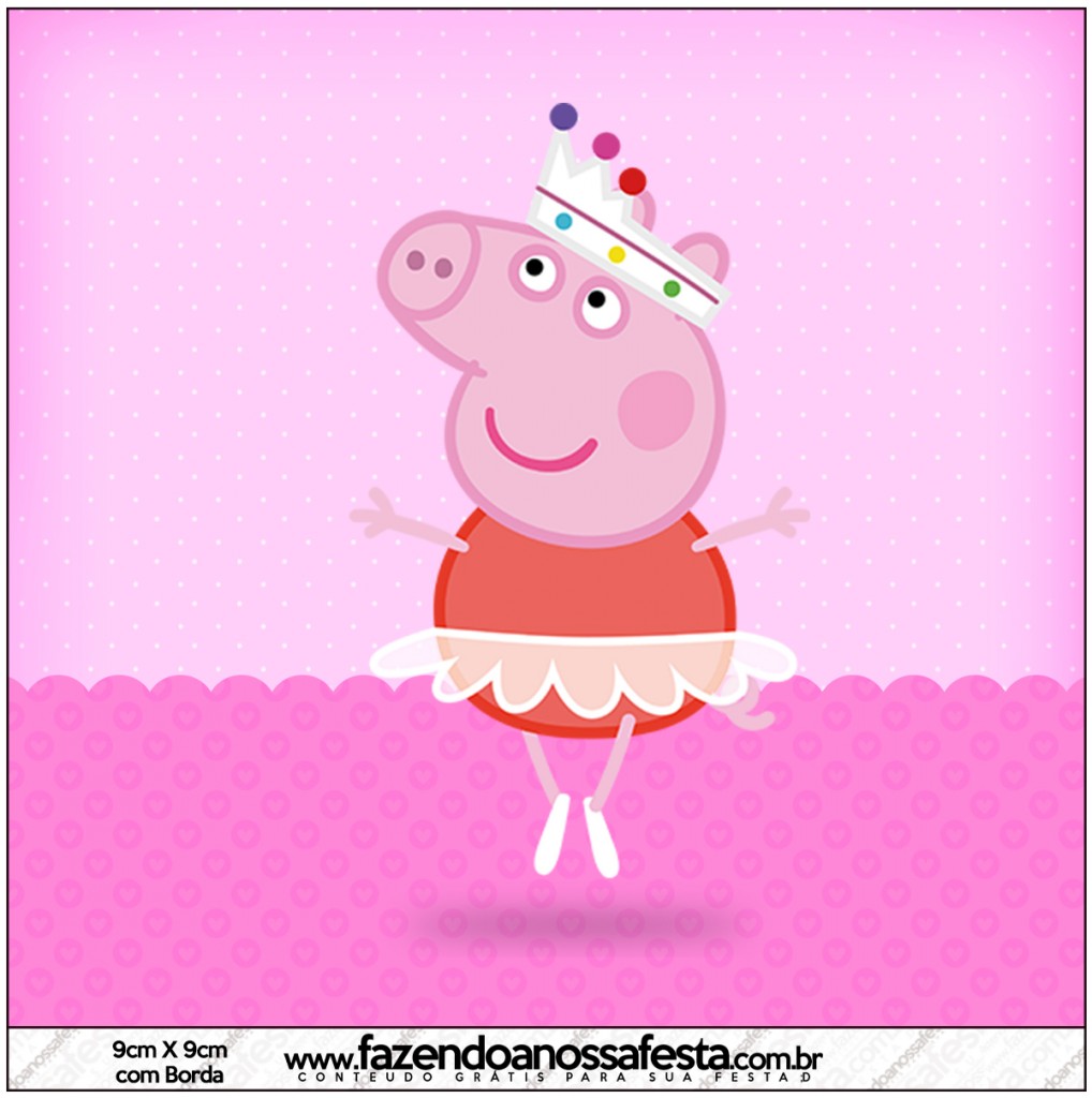 Kit Completo Digital Peppa Pig Bailarina!