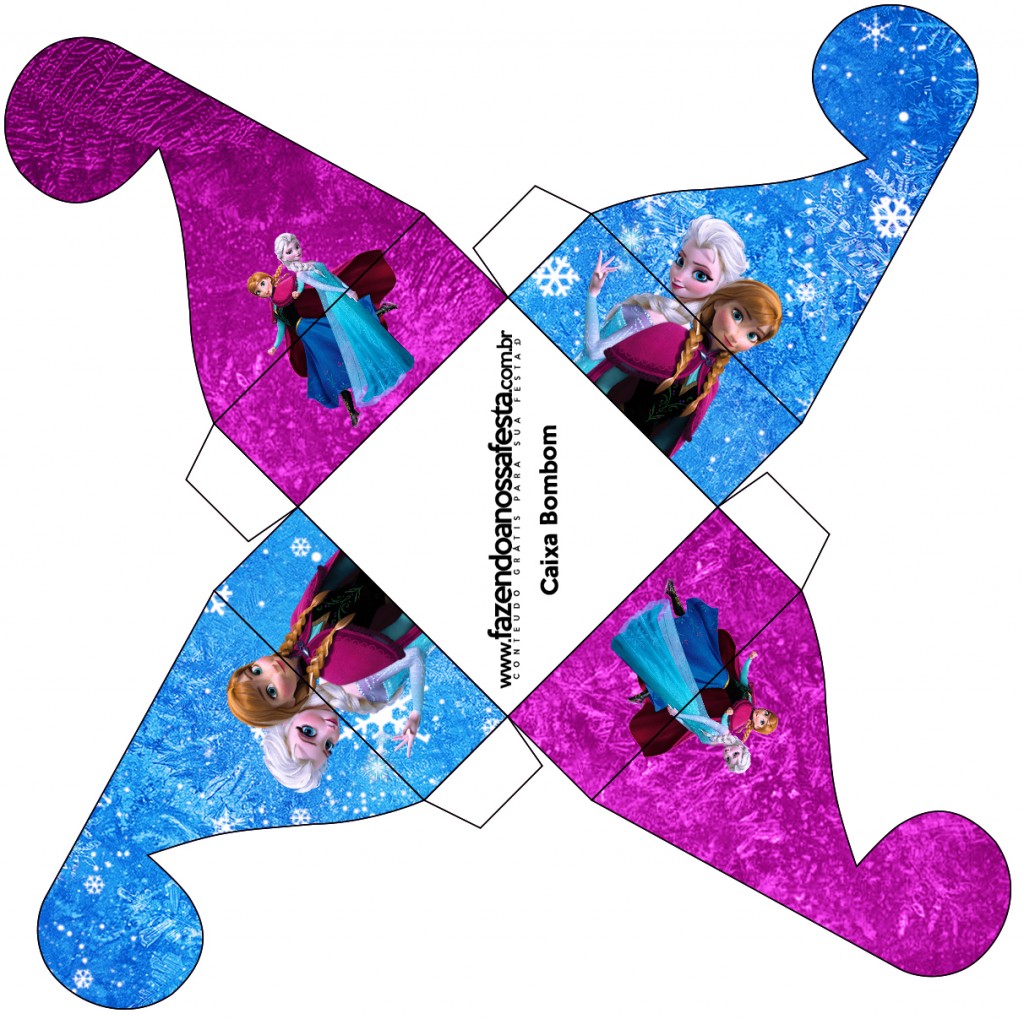 FROZEN Roxo e Azul 42 - Fazendo a Nossa Festa