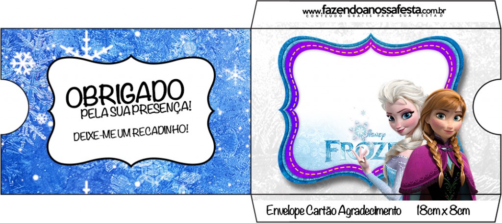 Frozen Branco e Azul 129 - Fazendo a Nossa Festa