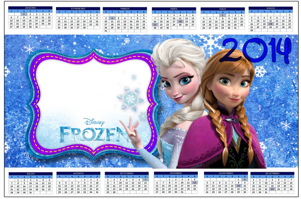 Frozen Branco e Azul 193 - Fazendo a Nossa Festa