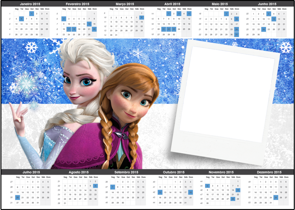 Frozen Branco e Azul 55 - Fazendo a Nossa Festa