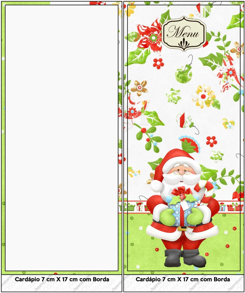 Menu Natal - Fazendo a Nossa Festa