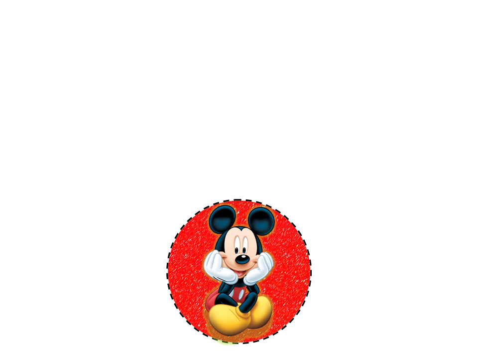 tag mickey 3 cm 40 unid - Fazendo a Nossa Festa