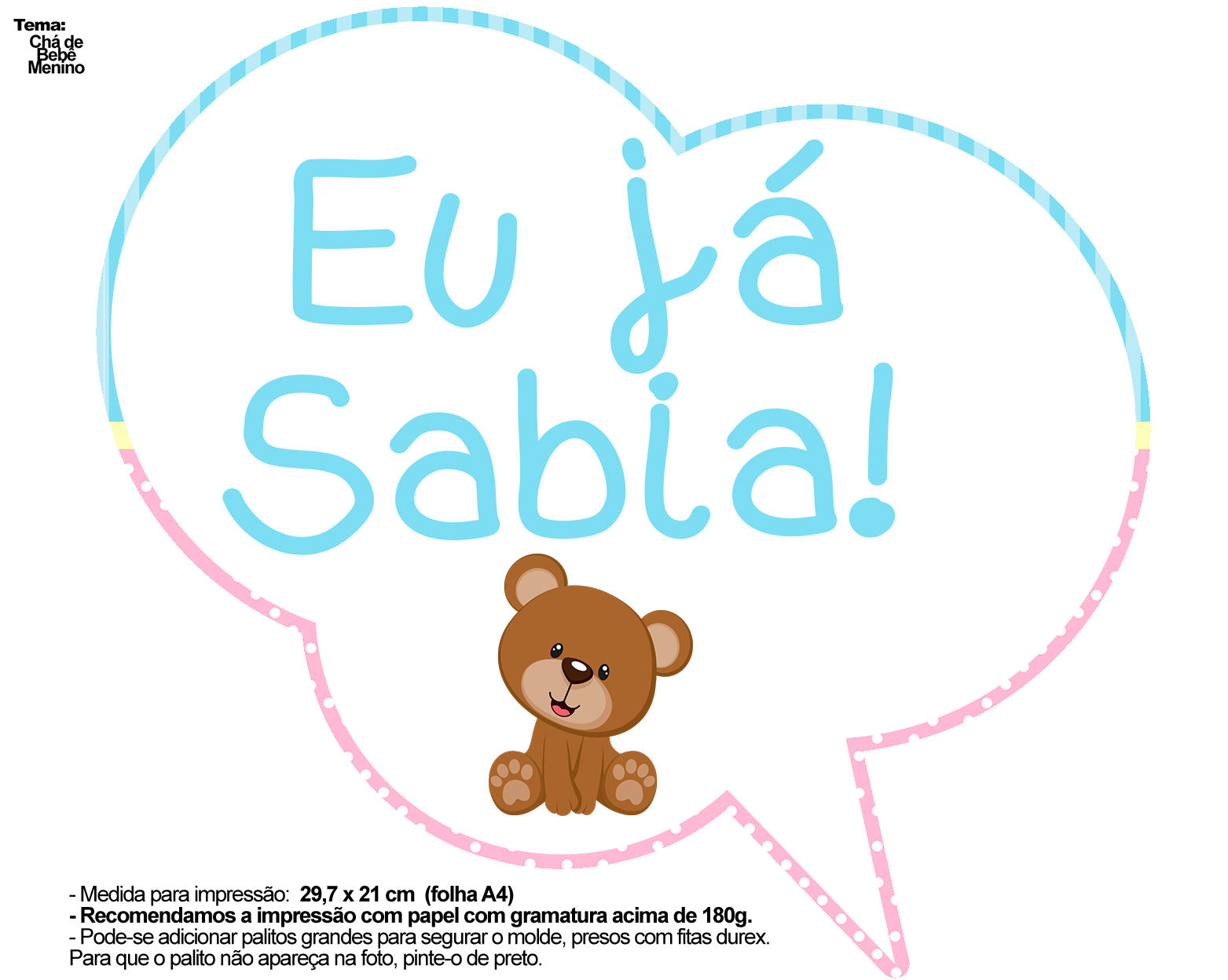 Plaquinha Divertida Chá Revelação Eu já sabia menino - Fazendo a Nossa ...