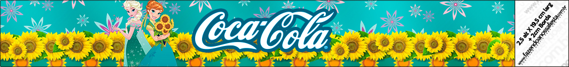 Rótulo Coca cola Frozen Fever Cute - Fazendo a Nossa Festa