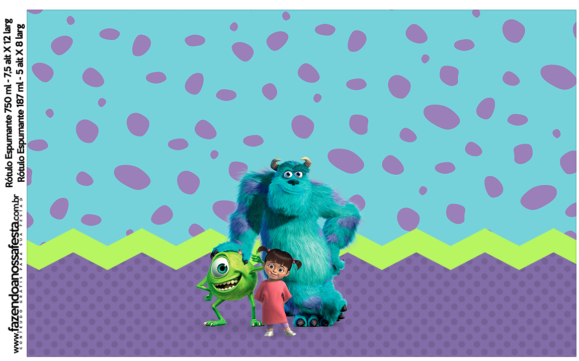 Rótulo Espumante Monstros SA - Fazendo a Nossa Festa