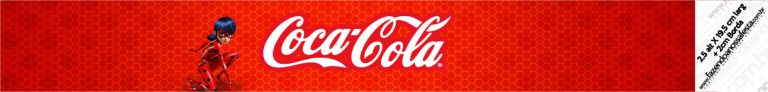 Rotulo Coca cola Miraculous Ladybug - Fazendo a Nossa Festa