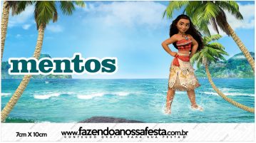 Rotulo Mentos Moana - Fazendo a Nossa Festa