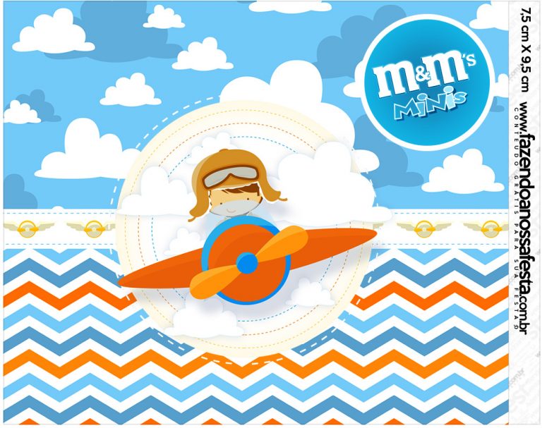 Mini MeM Menino Aviador - Fazendo a Nossa Festa