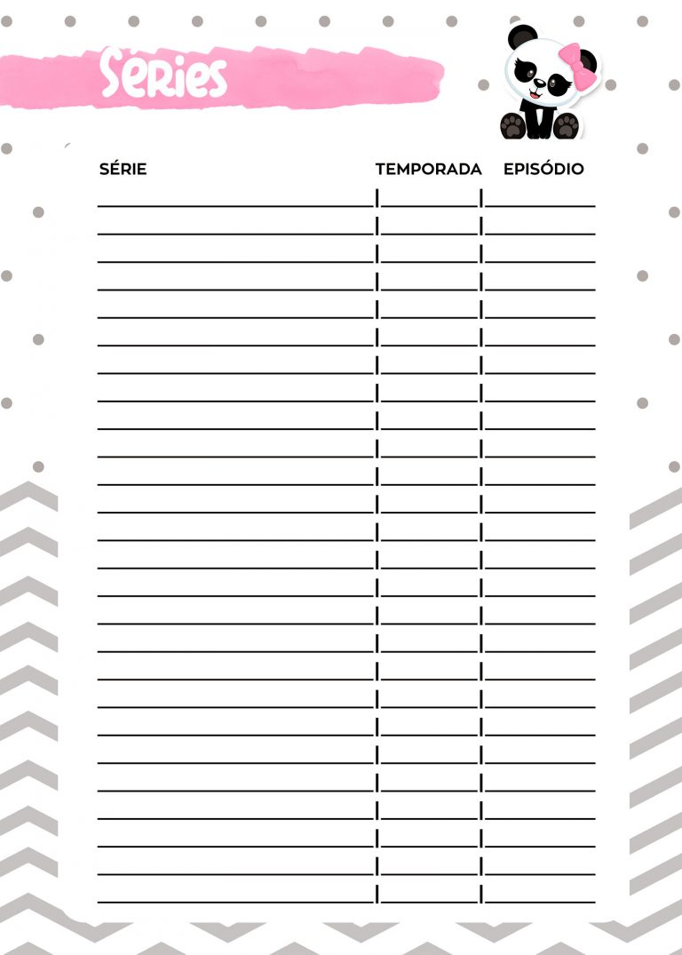 Planner Panda Rosa 2019 series - Fazendo a Nossa Festa