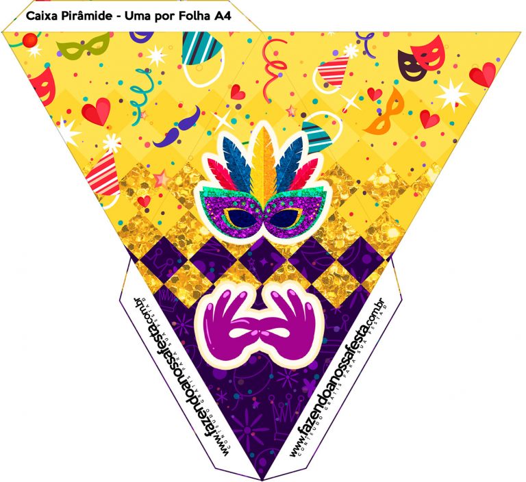 Caixa Piramide Carnaval - Fazendo a Nossa Festa