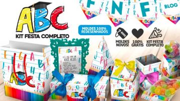 Kit Festa Formatura ABC Lembrancinhas Grátis para Imprimir