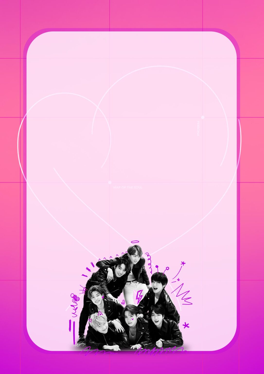 Adesivo Capa Caderno BTS - Fazendo a Nossa Festa