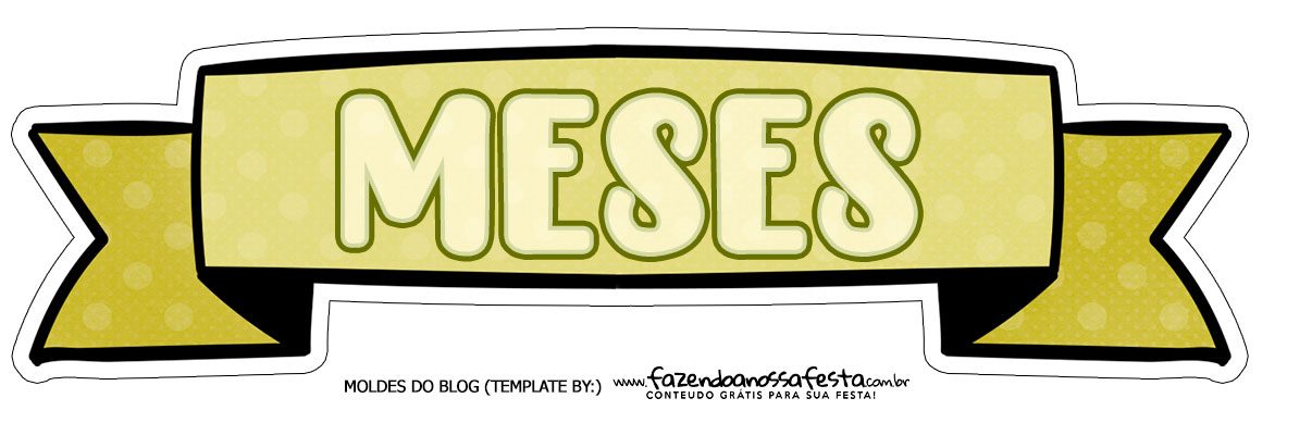 Meses Topo Bosque Encantado - Fazendo a Nossa Festa