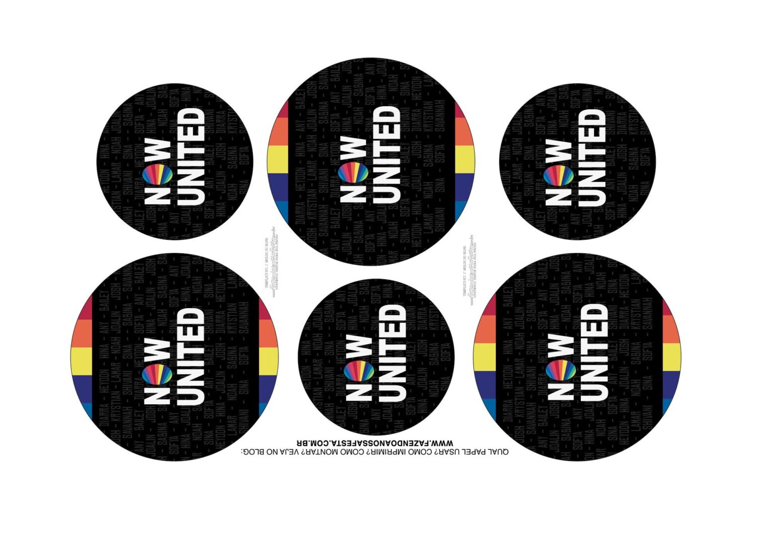 Adesivo Now United Kit Cinema - Fazendo a Nossa Festa