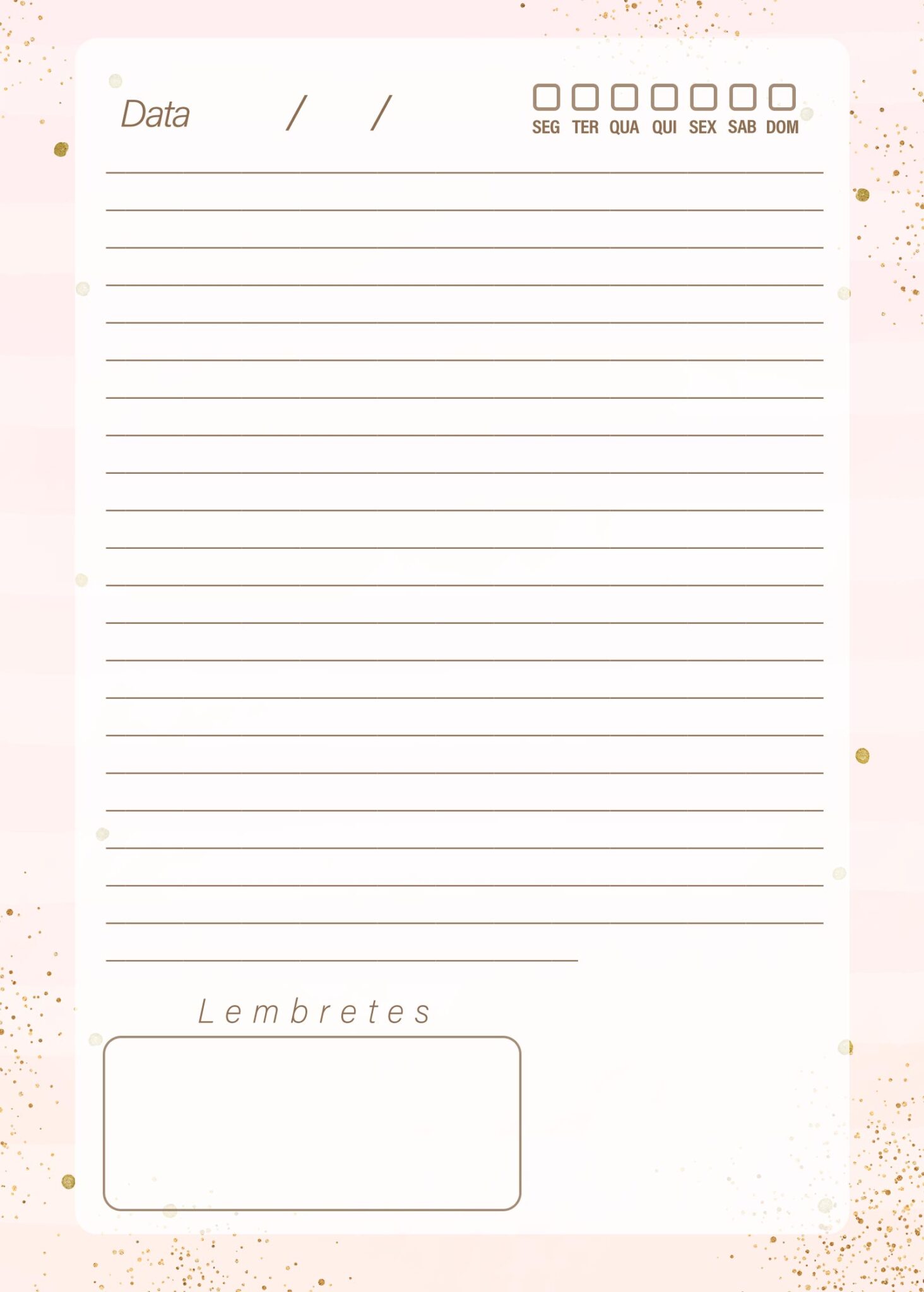 Planner Rose Gold Planner 2021 Rose Gold Agenda Diario - Fazendo a ...