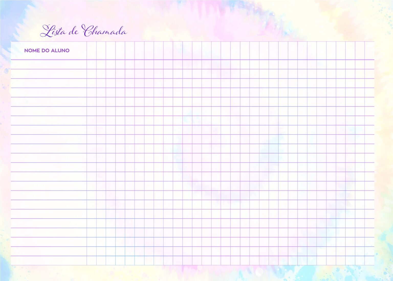 Planner Professor Tie Dye Lista de Chamada - Fazendo a Nossa Festa Planner Professor Tie Dye Lista de Chamada - Fazendo a Nossa Festa