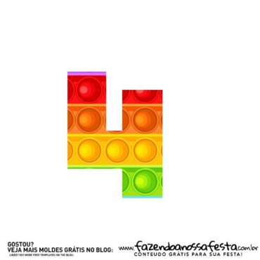 Numeros Pop It 4 - Fazendo a Nossa Festa