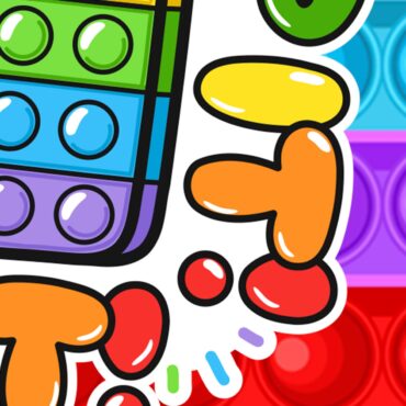 Painel Festa Pop It Usando Folhas A4 para Imprimir