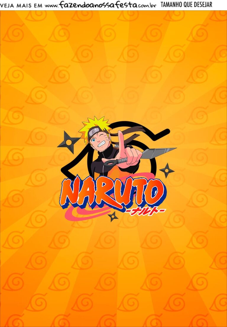 Printable Naruto - Fazendo a Nossa Festa