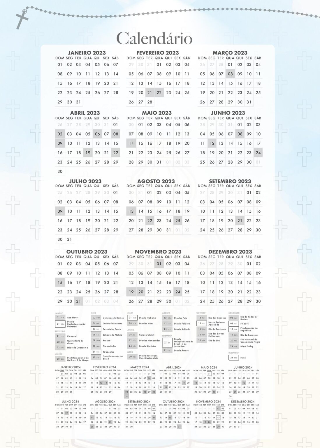 Planner 2022 Nossa Senhora Aparecida Para Imprimir Calendario 2023