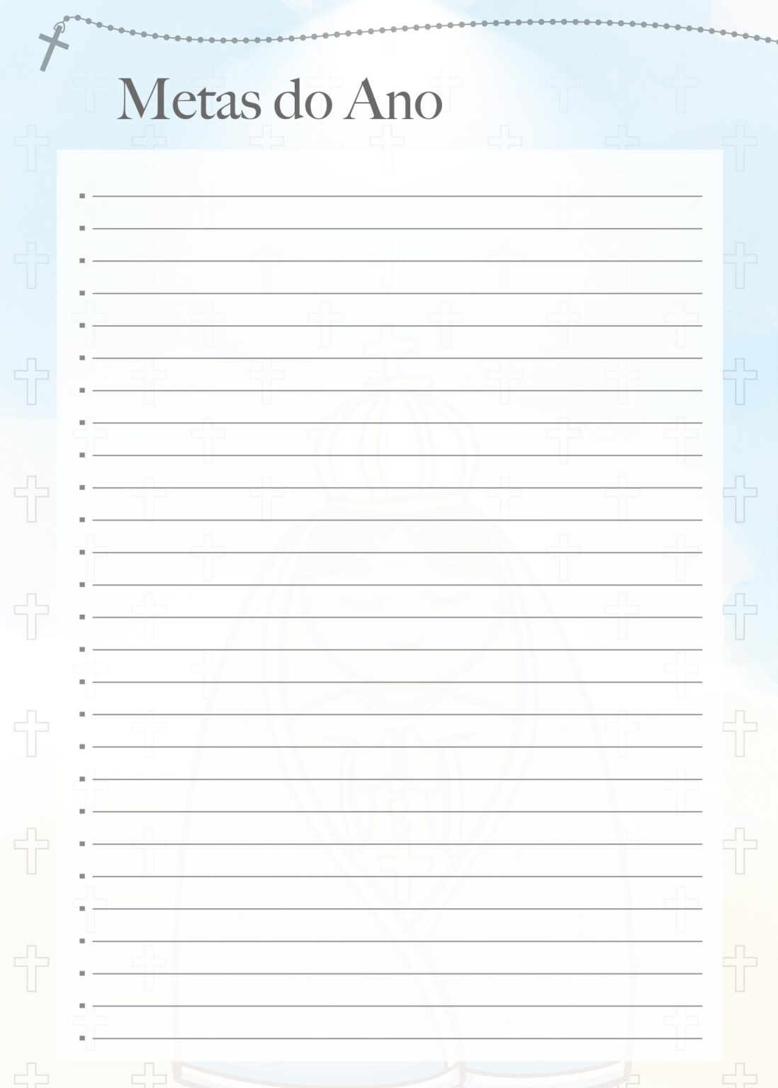 Planner 2022 Nossa Senhora Aparecida Para Imprimir Metas Do Ano