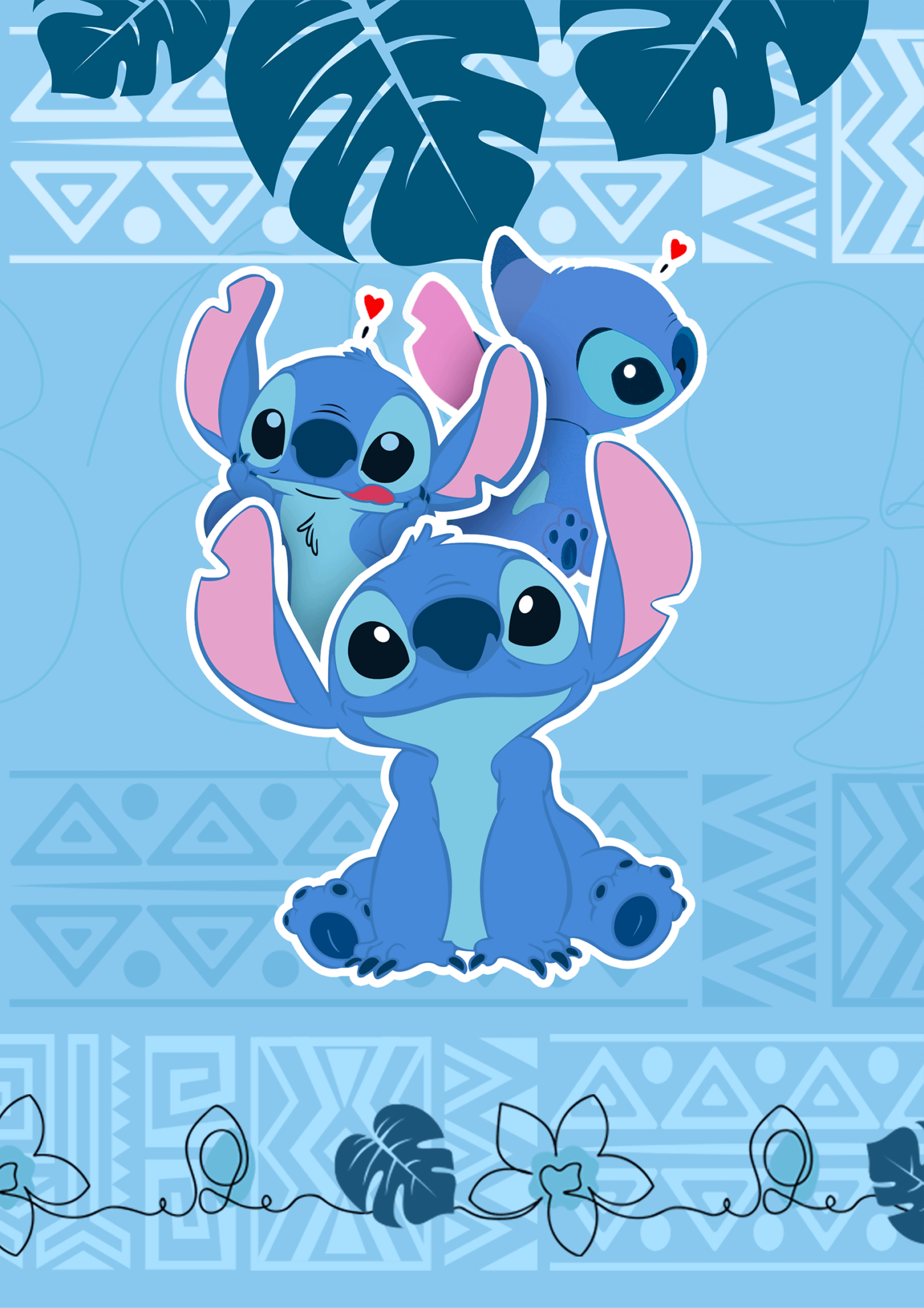 Capa de Caderno Completa Stitch - Fazendo a Nossa Festa