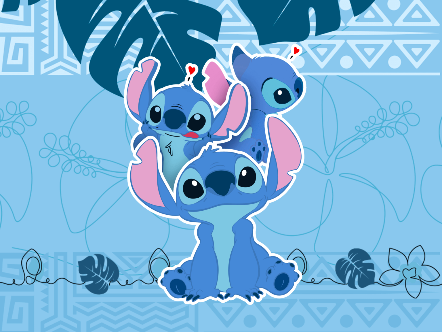 Capa de Caderno Horizontal Stitch - Fazendo a Nossa Festa