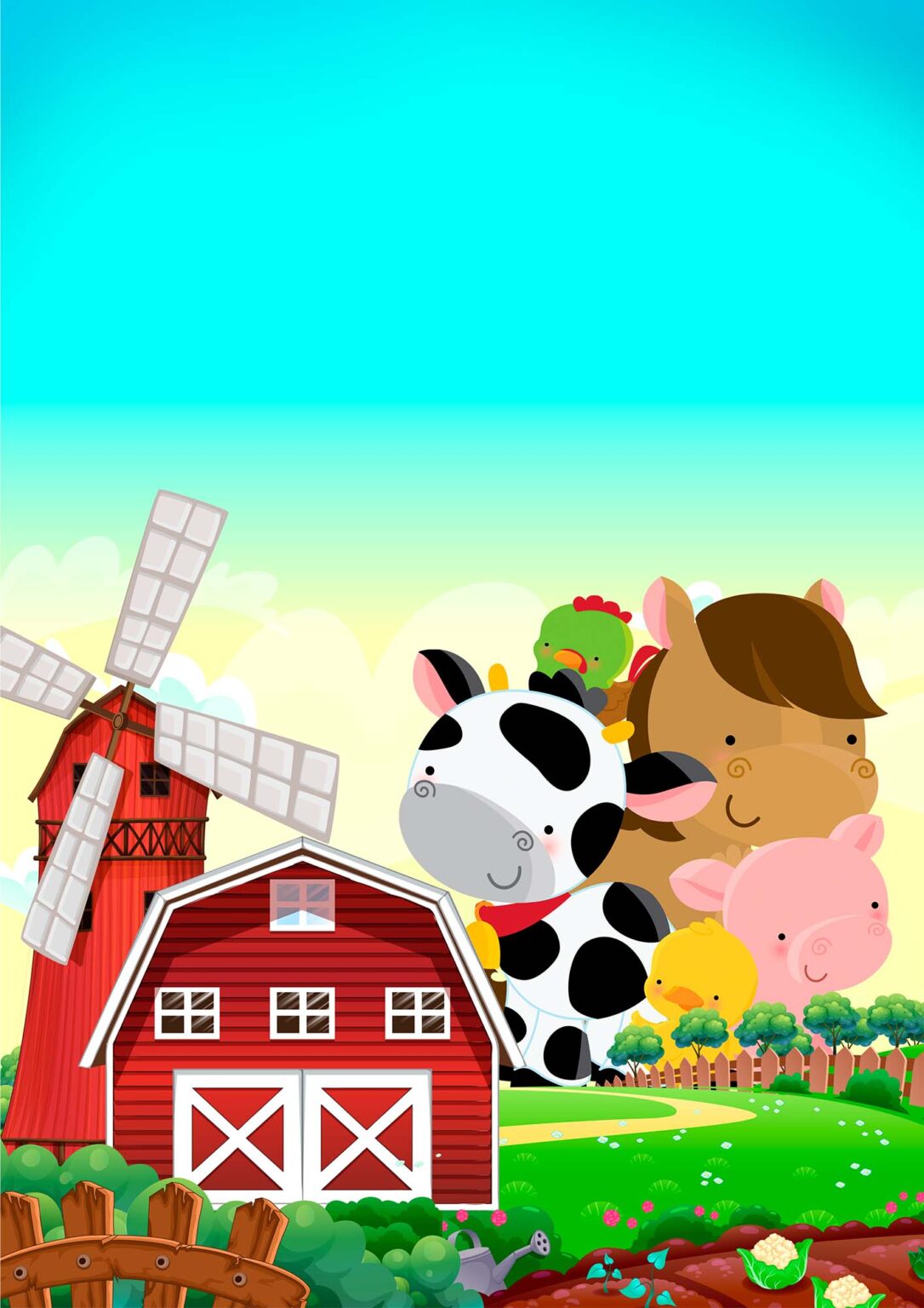 Capa de Caderno Volta as Aulas Fazendinha - Fazendo a Nossa Festa