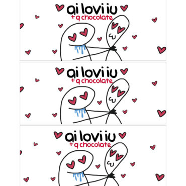 Caixa Barra de Chocolate Meme Flork para Páscoa