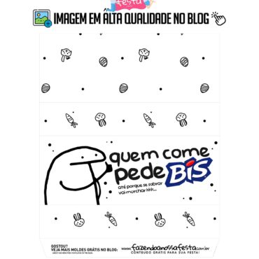 Caixa Bis Meme Bento Flork (Bento Cake) - Especial Páscoa