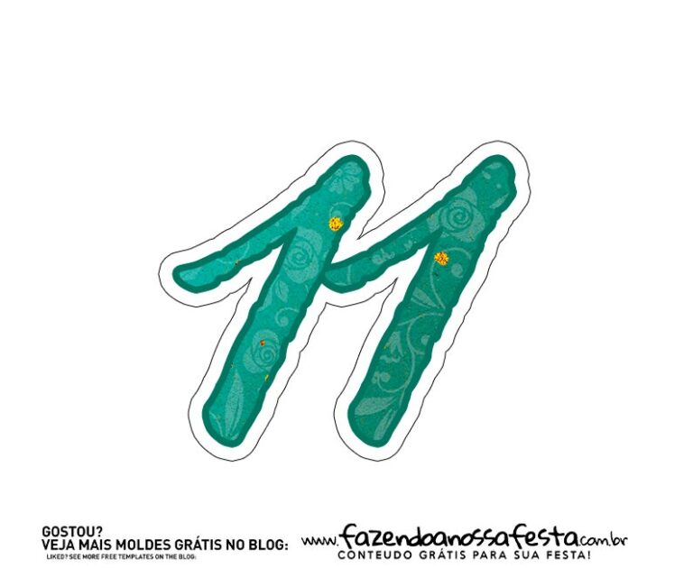 Numero 11 Encanto Disney - Fazendo a Nossa Festa