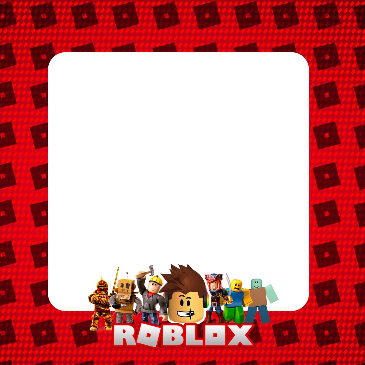 Caixa Cesta Rotulo Grande Roblox - Fazendo a Nossa Festa