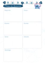 Planner 2023 Stitch Metas da Semana - Fazendo a Nossa Festa