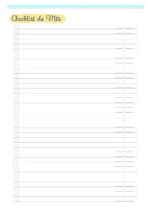 Planner Colorido Checklist Mensal - Fazendo a Nossa Festa