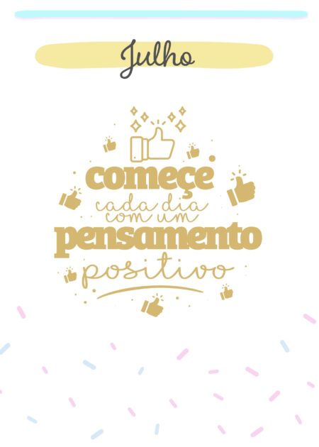 Planner Colorido Julho Capa - Fazendo a Nossa Festa