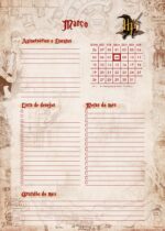 Planner Harry Potter Agenda Marco - Fazendo a Nossa Festa