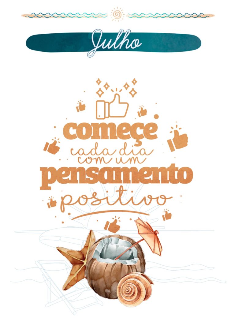 Planner Praia Julho Capa - Fazendo a Nossa Festa