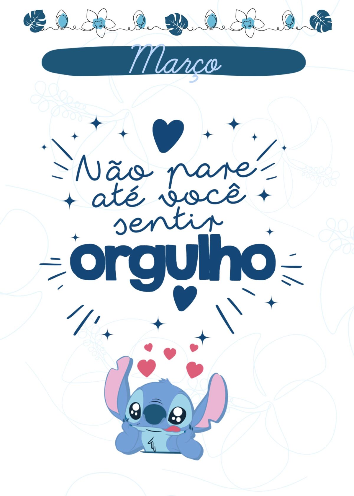 Planner Stitch Marco Capa - Fazendo a Nossa Festa