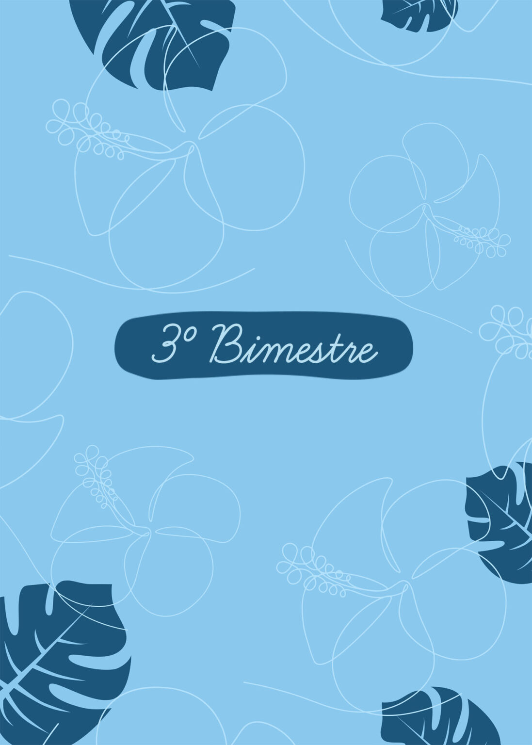 3 Bimestre Planner Professor Stitch - Fazendo a Nossa Festa