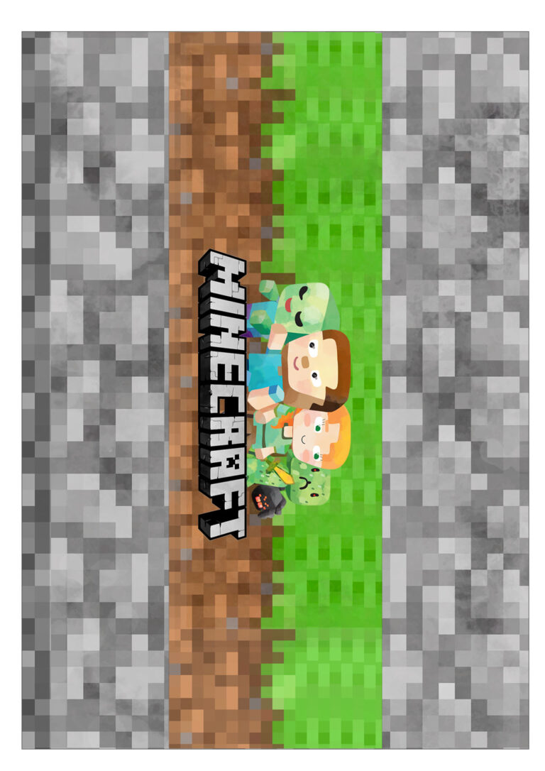Envelope Barra de Chocolate Minecraft - Fazendo a Nossa Festa