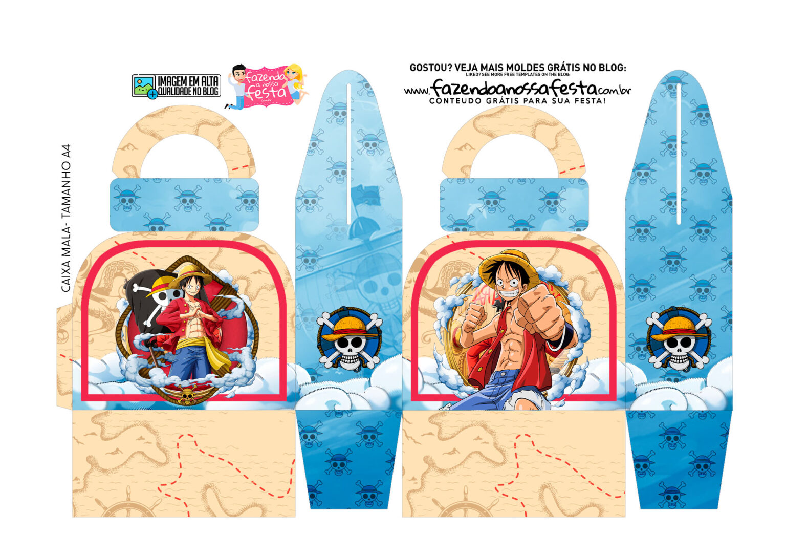 Caixa Mala One Piece - Fazendo a Nossa Festa