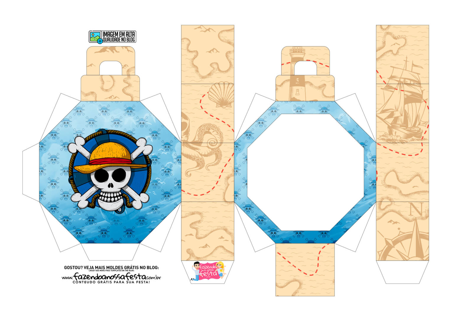 Caixa Oitava Shaker 1 One Piece - Fazendo a Nossa Festa