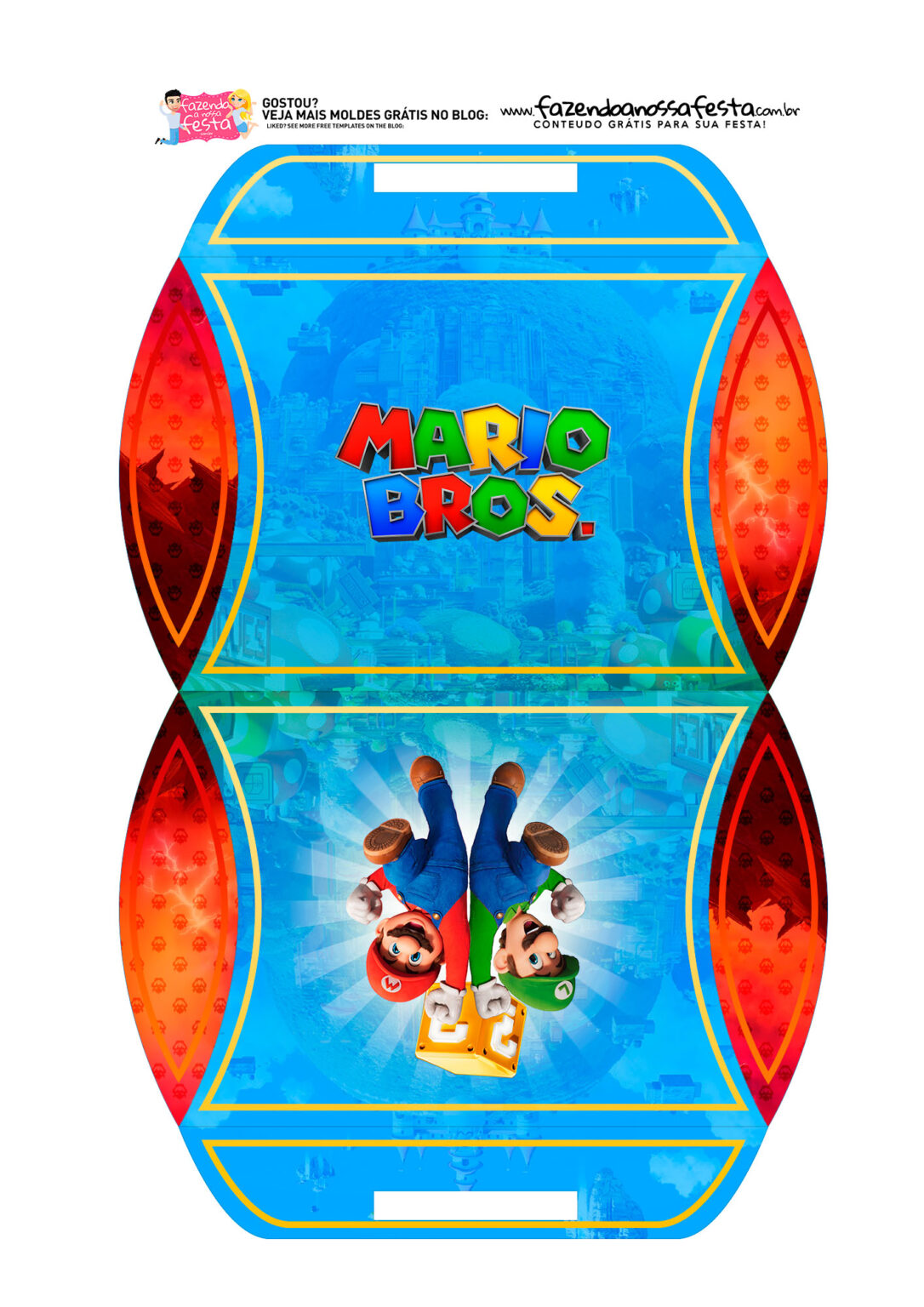 Caixa Surpresa Mario Bros Filme - Fazendo a Nossa Festa