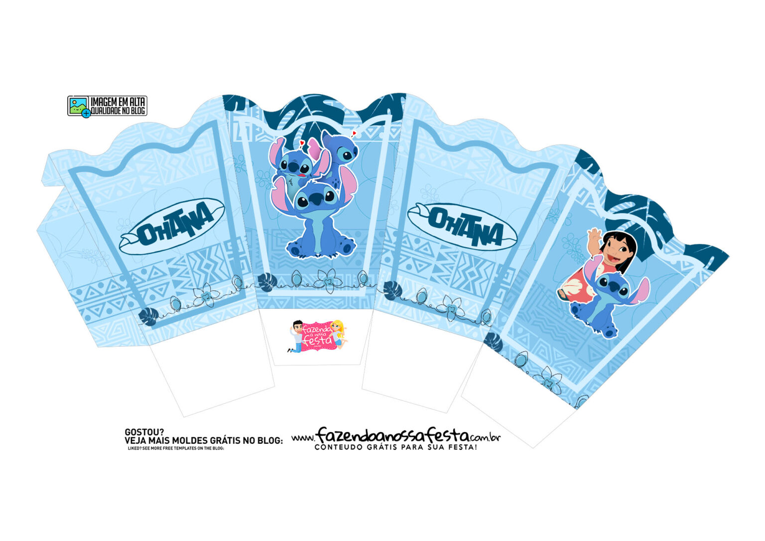 Cachepo Stitch - Fazendo a Nossa Festa