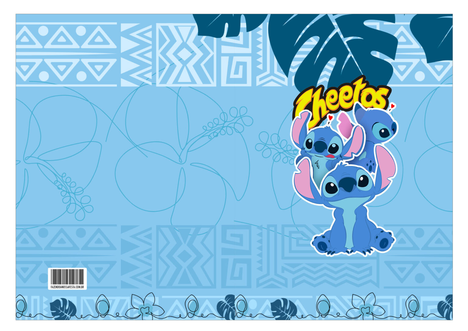 Mini Cheetos Salgadinho Stitch - Fazendo a Nossa Festa
