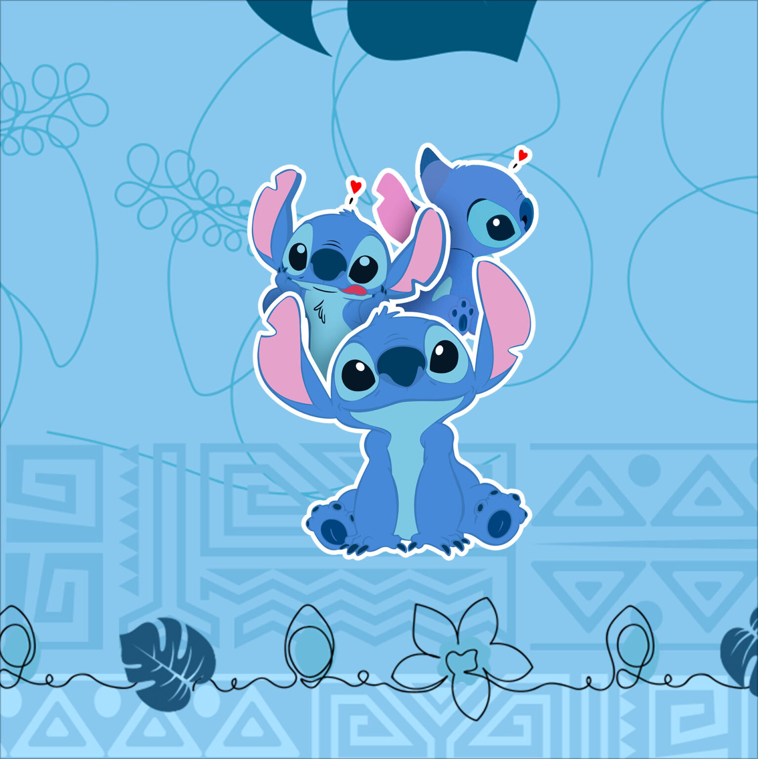 Kit Digital Stitch - Lilo e Stitch + de 70 Moldes