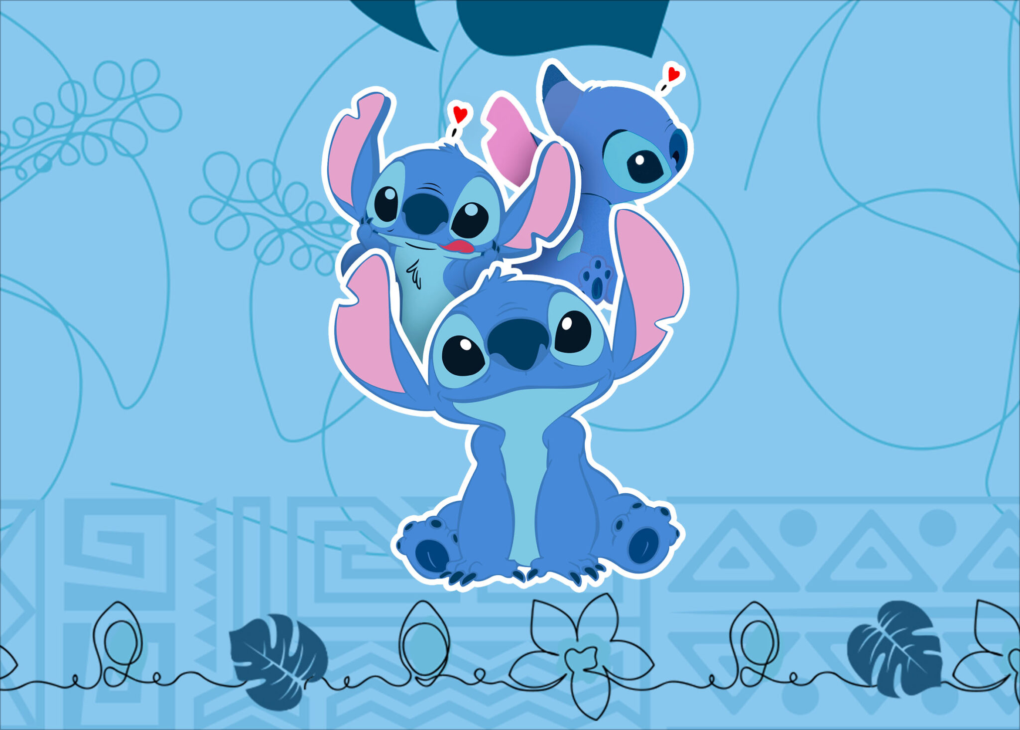 Molde Retangular Stitch - Fazendo a Nossa Festa