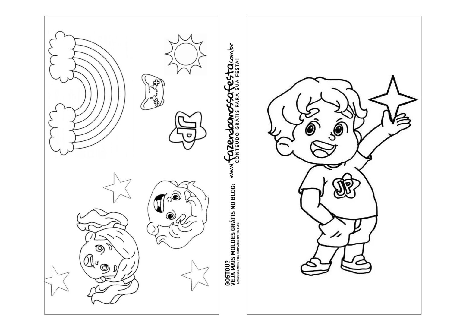 Livrinho de Colorir 2 Maria Clara e JP - Fazendo a Nossa Festa