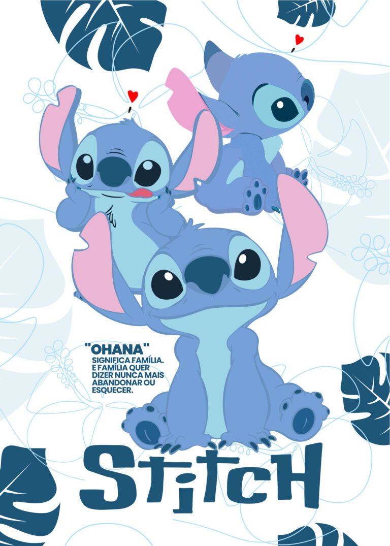 Capa Planner 2024 Stitch - Fazendo a Nossa Festa
